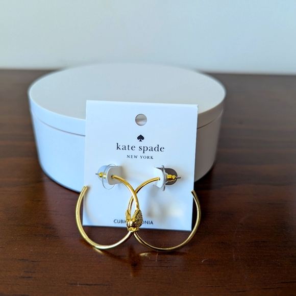 kate spade | Jewelry | Nwt Kate Spade Everyday Spade Hoops | Poshmark